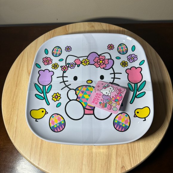 Sanrio | Dining | Hello Kitty Easter Egg Flower Melamine Plates Set Of ...